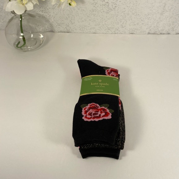 kate spade | Accessories | Kate Spade New York 3 Pk Multicolored Sock ...